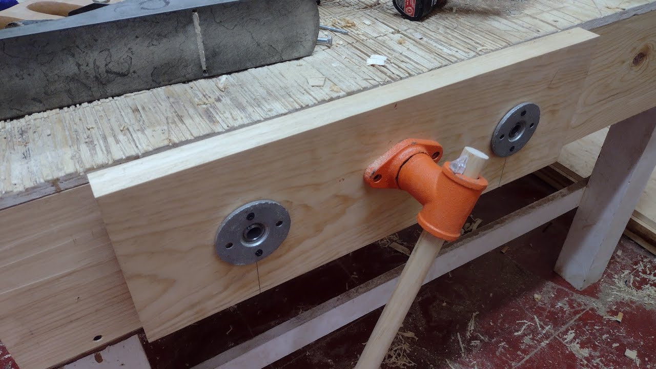 How to install a carpenter's vise or clamp
