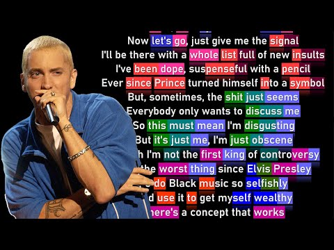 Eminem - Without Me (Rhyme Scheme)