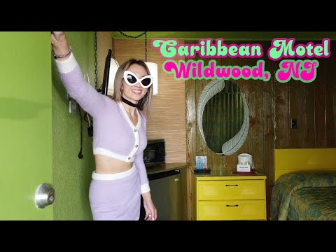 Caribbean Motel Wildwood New Jersey Full Walk Through "DOO WAP" Architecture!