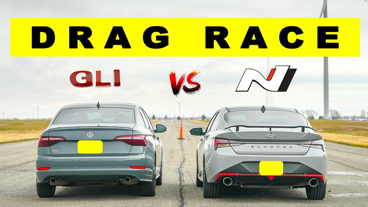 VW Jetta GLI DSG Drag Races Hyundai Elantra N DCT, Someone Gets Walked ...