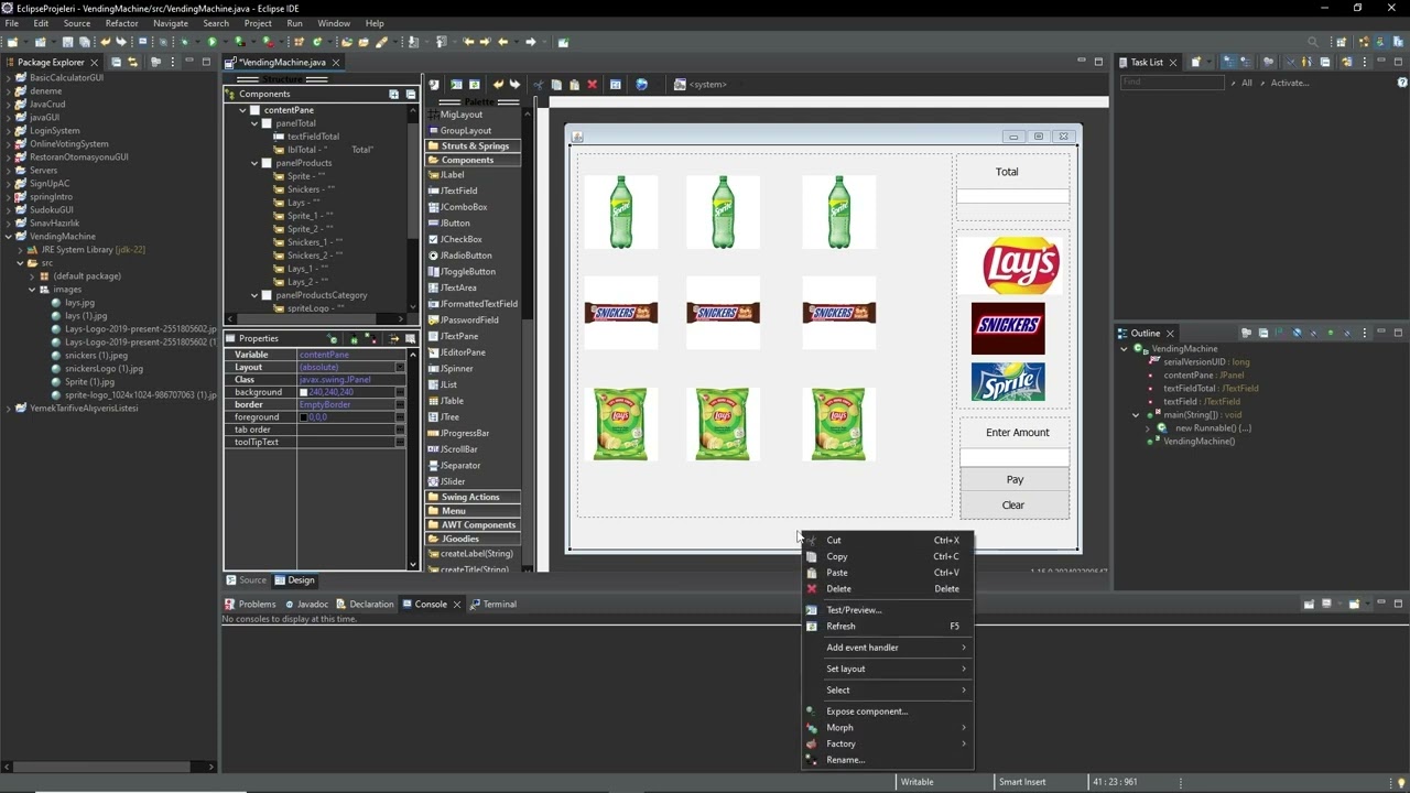 Vending Machine in Java