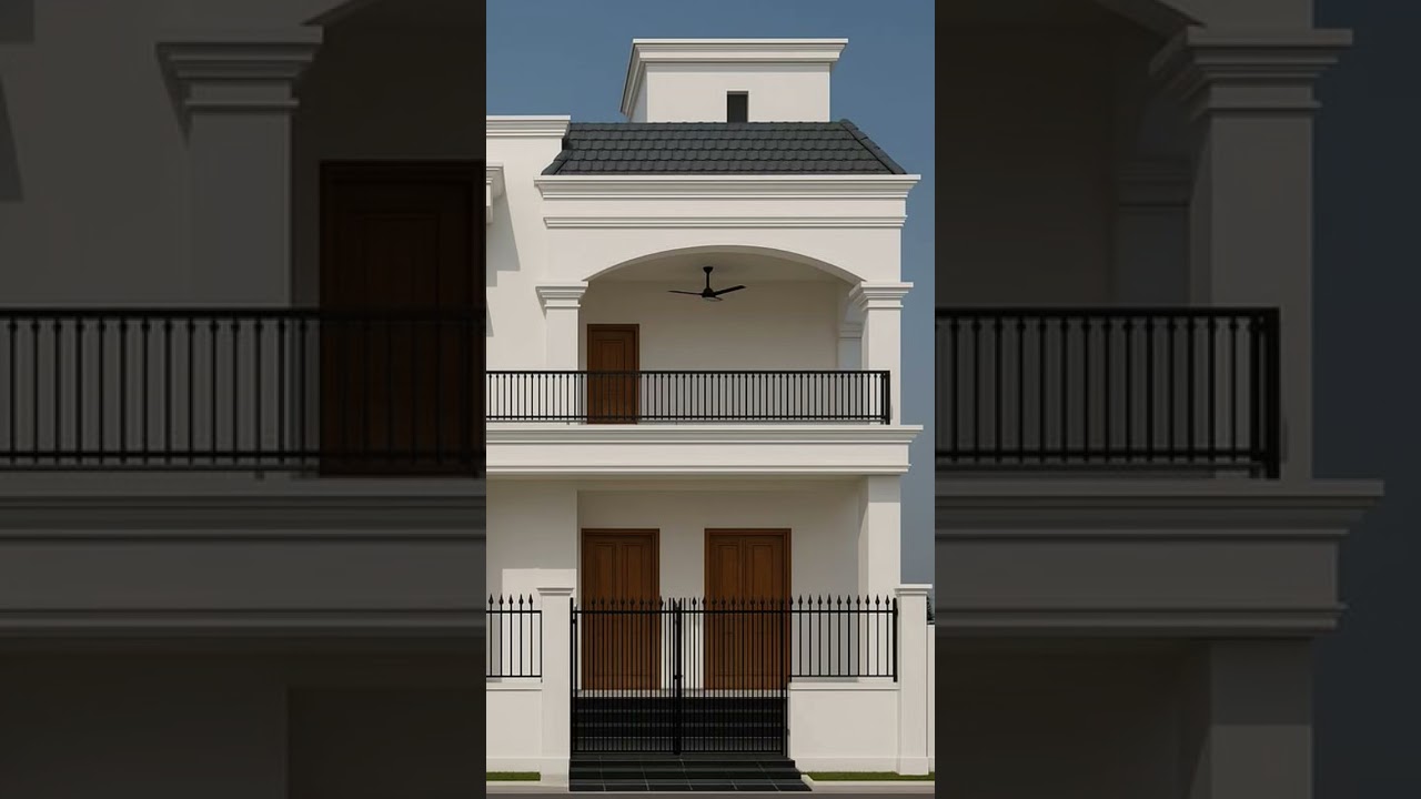 classical front elevation #viralvideo #trending #shortvideo #vrayforsketchup #frontelevationdesign