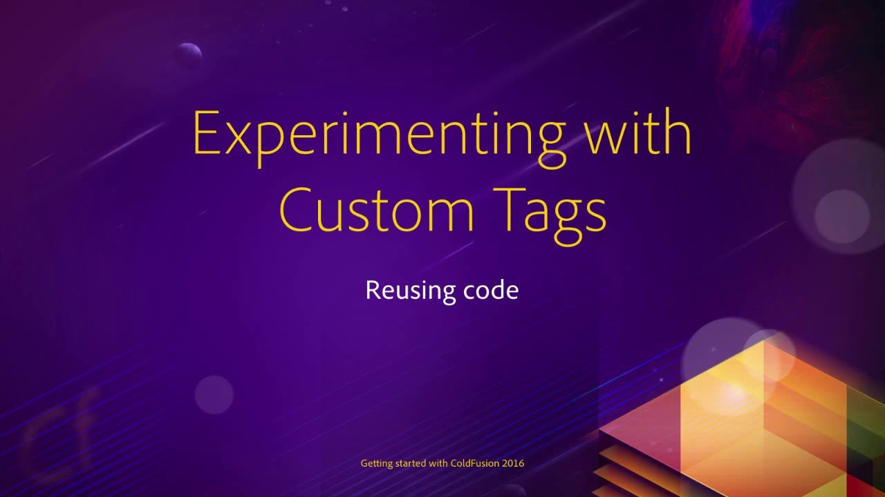 08 Reusing Code ## 05 Experimenting with Custom Tags