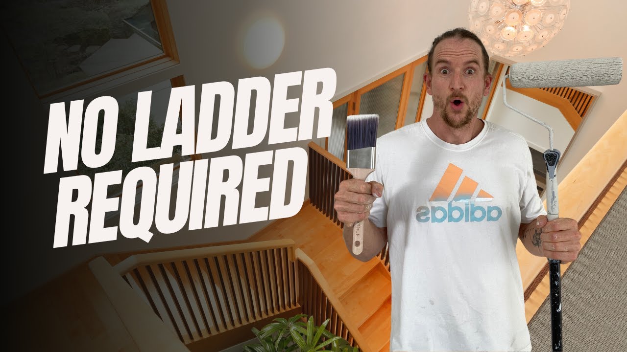 How To Paint High Walls Without A Ladder