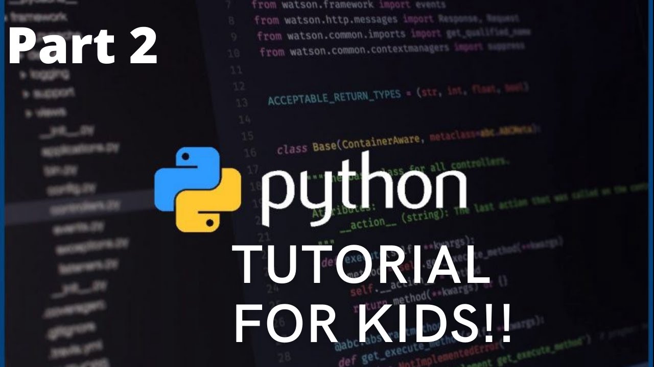 Python for kids part 2!! Turtles!!