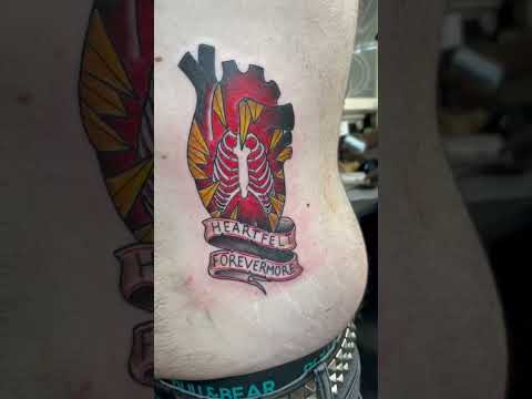 Anatomical Heart Tattoo| American Traditional Tattoo