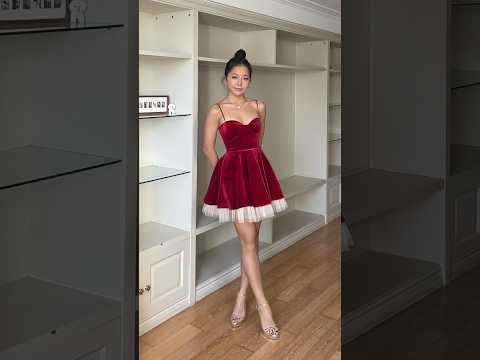 A stunning red-wine dress always makes you feel confident and chic. #reddress