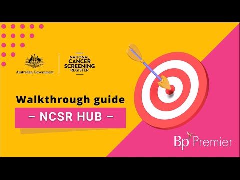 Introduction to NCSR Hub in Bp Premier