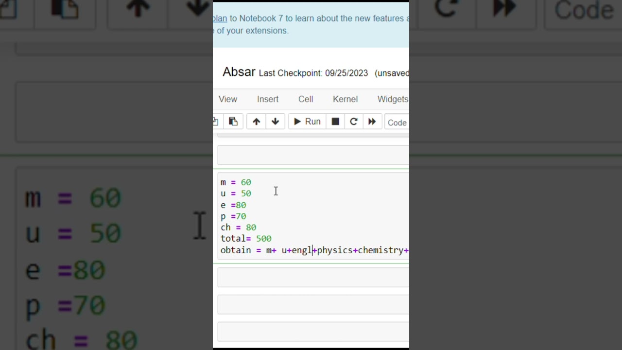 Calculate Percentage in Python #python #python_for_beginners