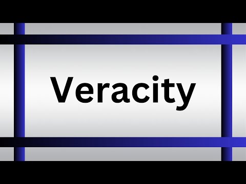How To Pronounce Veracity | What Is The Meaning Of Veracity