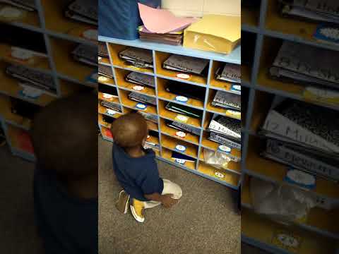 My son's first PTA meeting in Kindergarten at Brumby Elementary School in Marietta, Ga