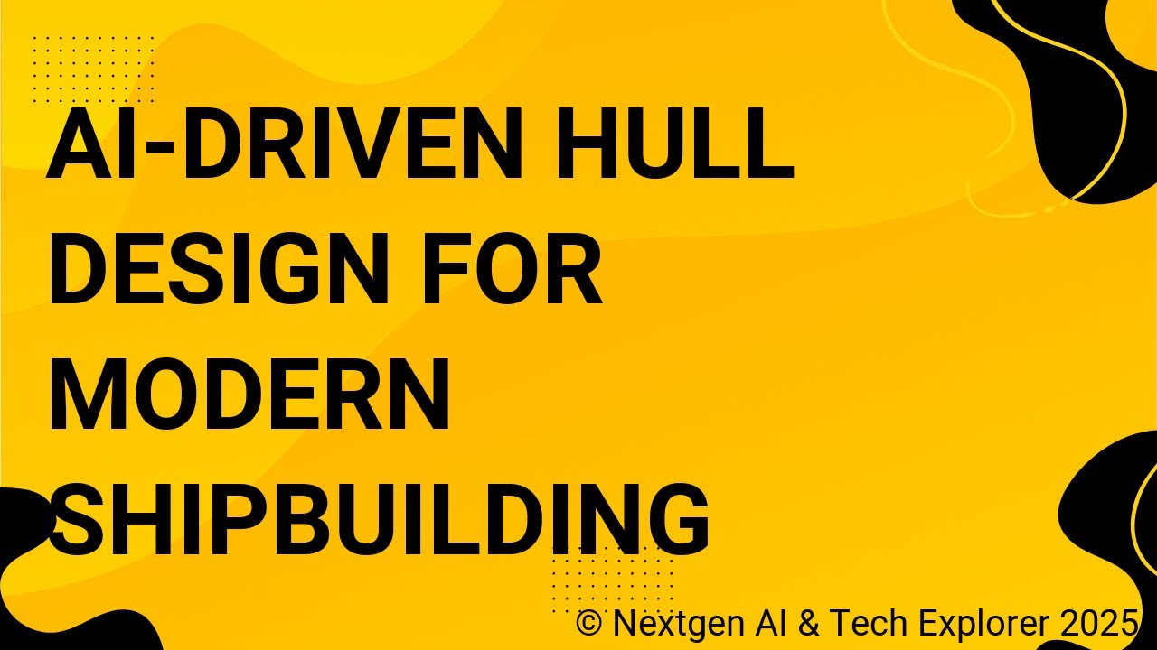 AI-Driven Hull Design for Modern Shipbuilding