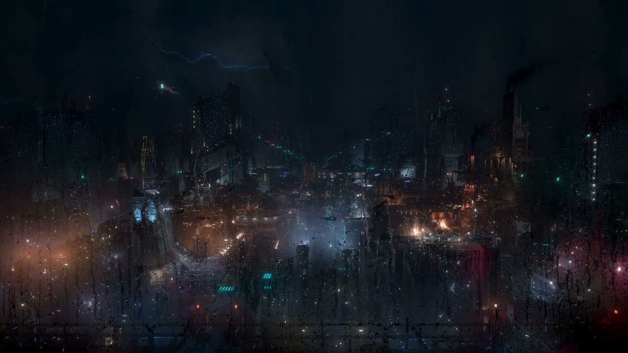 Live Wallpaper - Rain City Ambient 8K (Free use 100%)