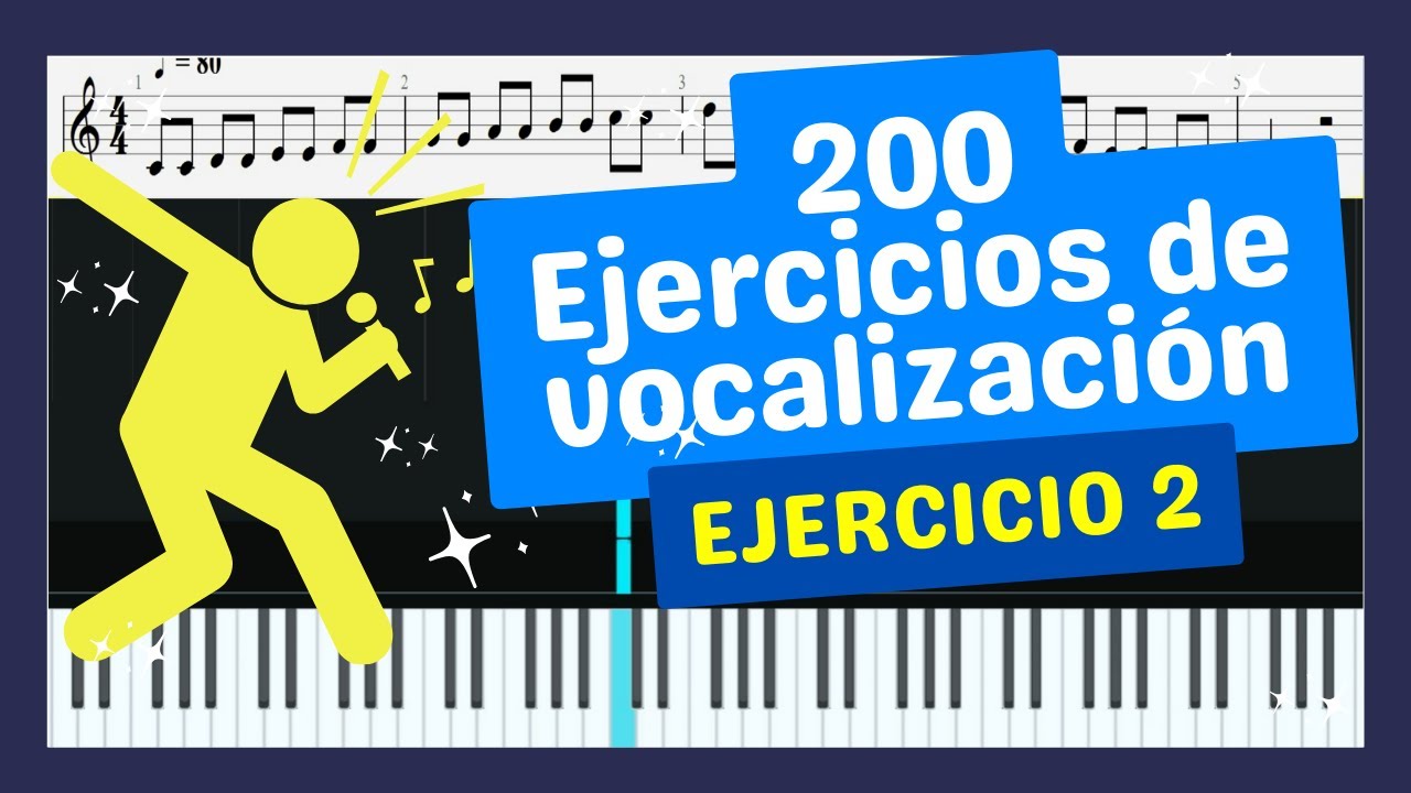 🎵 200 EJERCICIOS DE VOCALIZACIÓN | Ejercicio 2 | Descargar PDF 🎤