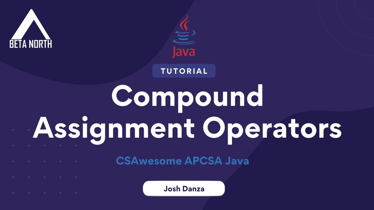 1.5 Compound Assignment Operators | CSAwesome APCSA Java