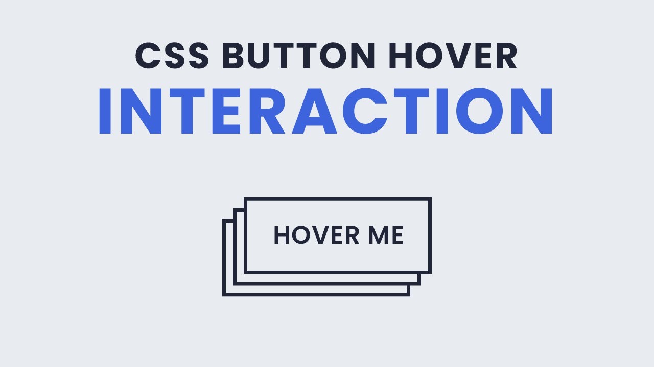 Button Hover Interaction | CSS Hover Effect