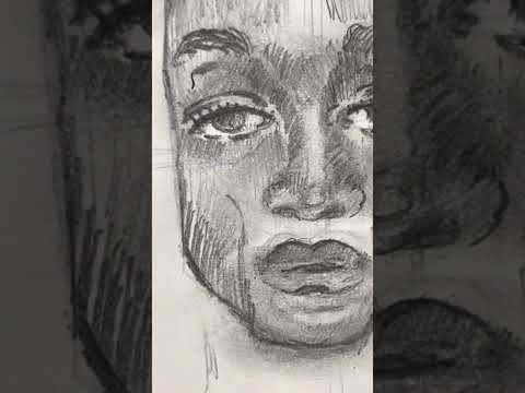 What do yall think? 💭 #artists #artwork #drawings #blackgirlcreator #sketchbook #drawingskill
