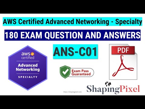 AWS Certified Advanced Networking (ANS-C01) Specialty Exam Question and Answers | Pass ANS-C01 Exam