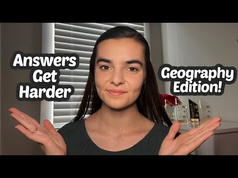 ASMR Whispering 100 Geography Trivia Questions But The Questions Get Harder