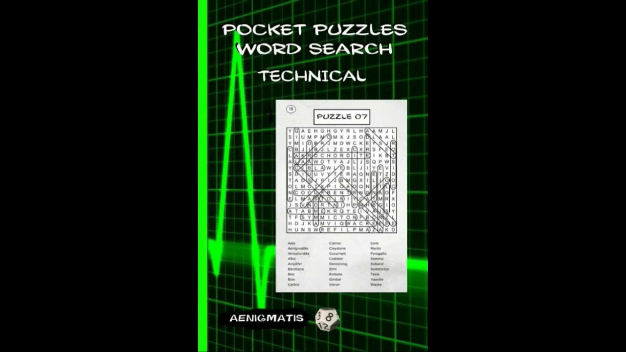 Book: Pocket Puzzles - Word Search Technical.