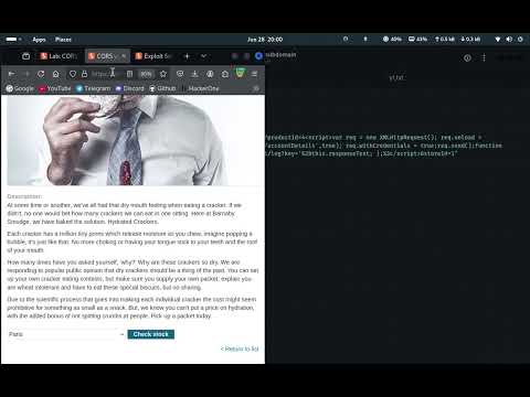 CORS vulnerability with trusted insecure protocols | Web Security Academy | PortSwigger Labs
