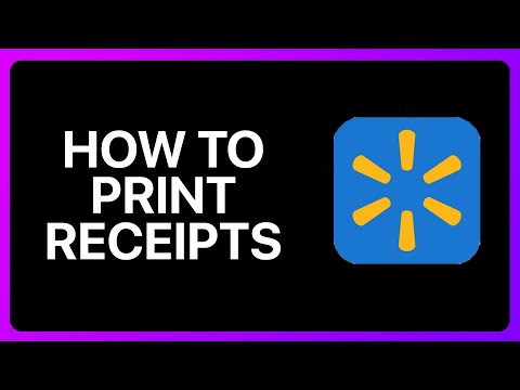 How To Print Receipts From Walmart App Tutorial
