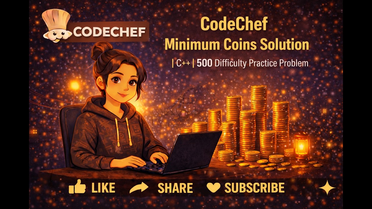 CodeChef Minimum Coins Solution | C++ | 500 Difficulty Practice Problem