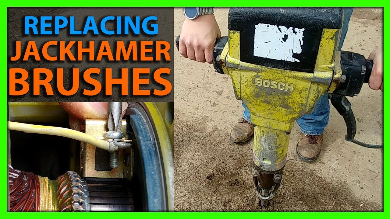 How To Replace The Brushes on a Jackhammer - Bosch 11304 Brute Breaker Fix