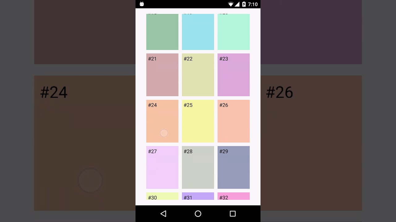 Android SwipeToGridViewLayout Demo