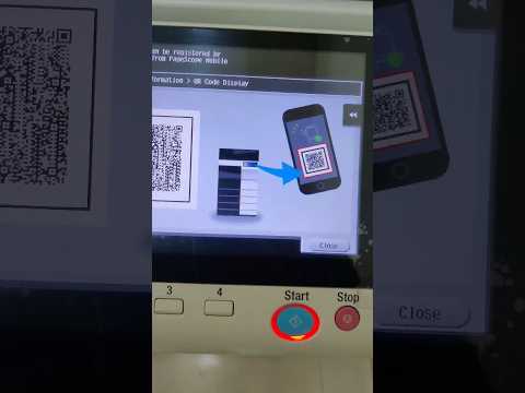 MOBILE PRINT WITH QR CODE SCAN DISPLAY ON KONICA MINOLTA BIZHUB 458e/558e/658e #youtubeshorts #viral