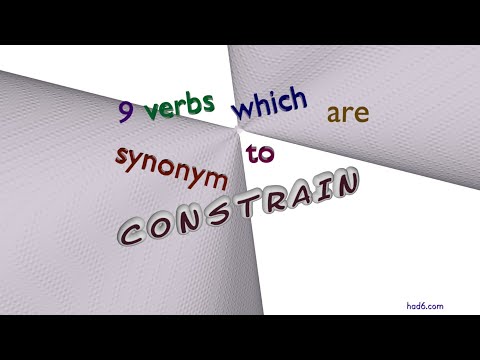constrain - 10 verbs synonym of constrain (sentence examples)
