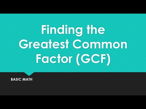 How to Find Greatest Common Factor (GCF) | Easy Math Tutorials