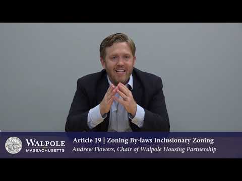 Article 19 - Zoning By laws (Inclusionary Zoning)