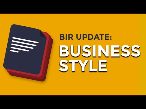 BIR Update: Business Style Philippines