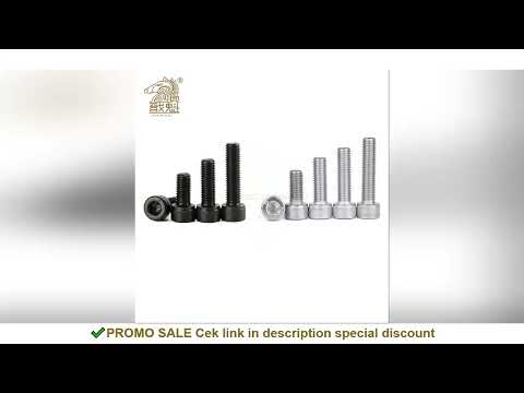 50pc M1.4 M1.6 M2 M2.5 M3 304 A2 Stainless Steel Black grade 12.9 DIN912 Hexagon Hex Socket Head Cap