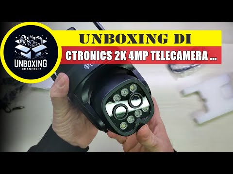 ctronics 2K 4MP Telecamera Wifi Esterno a Doppio Lente, PTZ Videocamera Wi Fi 2,45 GHz
