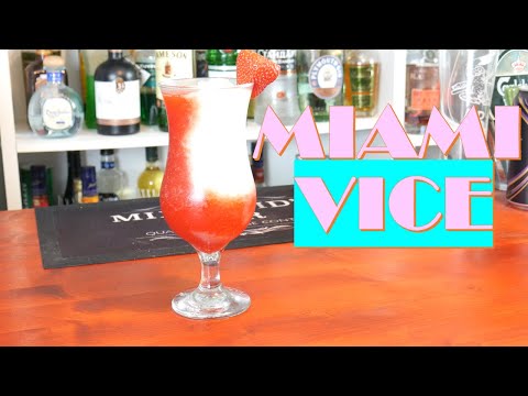 How to make a Miami Vice Cocktail, THE PERFECT SUMMER COCKTAIL!