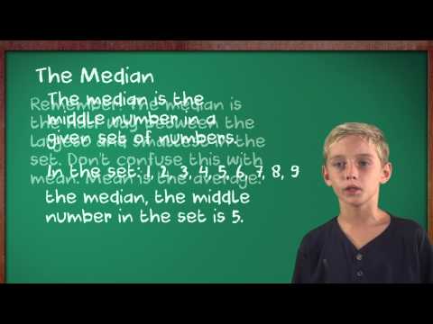 Kids Teach Math: Median