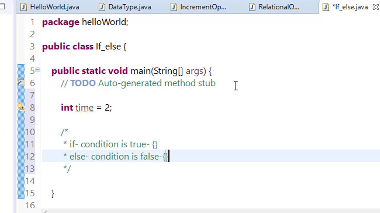 17 conditional operator in java