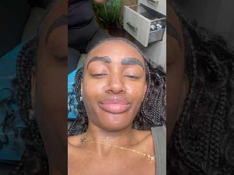 TATTOOED EYEBROWS😅 #microblading #eyebrowtint #microshading #2024