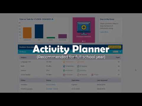 Activity Planner | Time4Learning