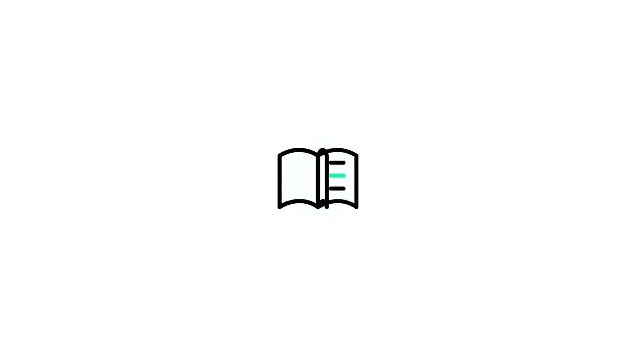 Book icon Lottie JSON animation