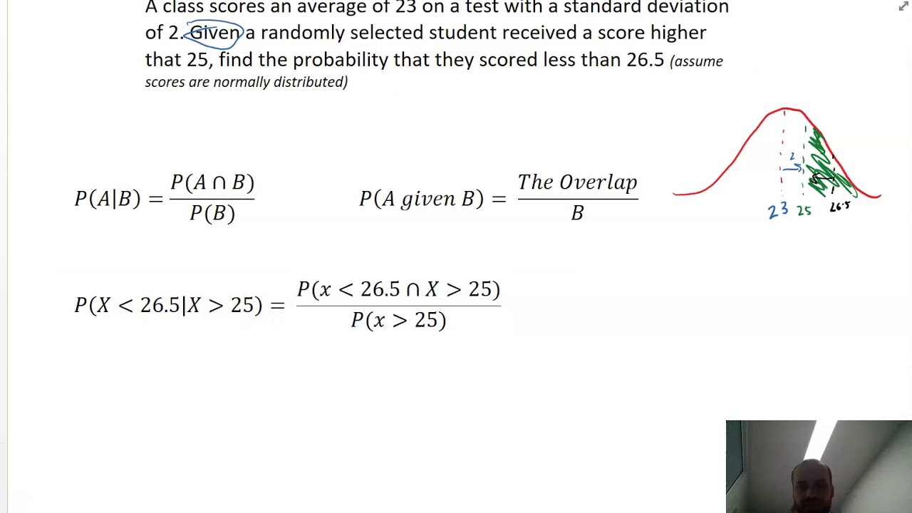 Conditional Probability with the Normal Distribution