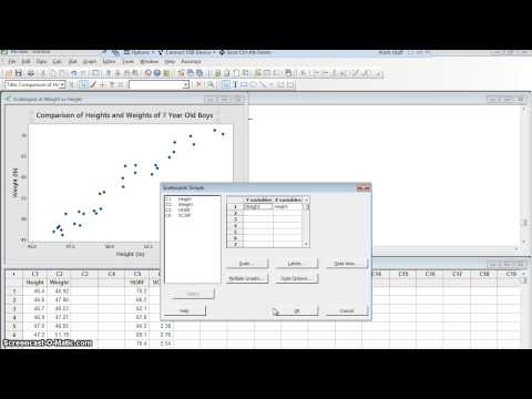 M17 Scatterplots Video Lecture - Mintab Tutorials for Beginners - Data ...