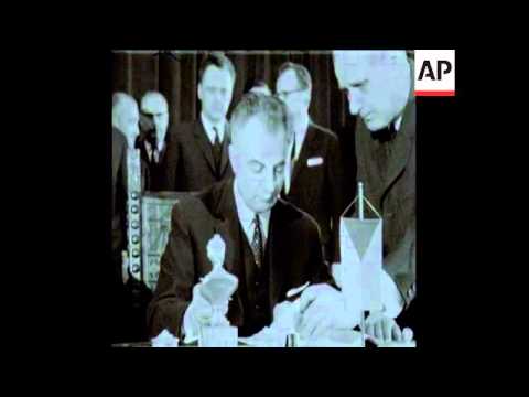 SYND 21/03/1970 SIGNING OF THE AGREEMENT BETWEEN RUSSIA AND CZECHOSLOVAKIA