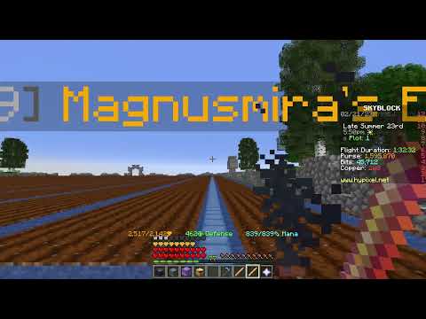 How To Build A Hidden Maze Dual Farm Plot In Garden: Magzie's Hypixel Skyblock Playthrough! EP:257