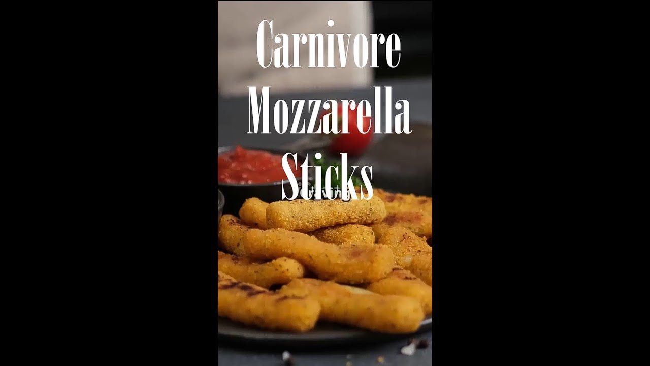 Zero-Carb Carnivore Mozzarella Sticks | Crispy Cheese Sticks in 5 Minutes! #Carnivore #Keto