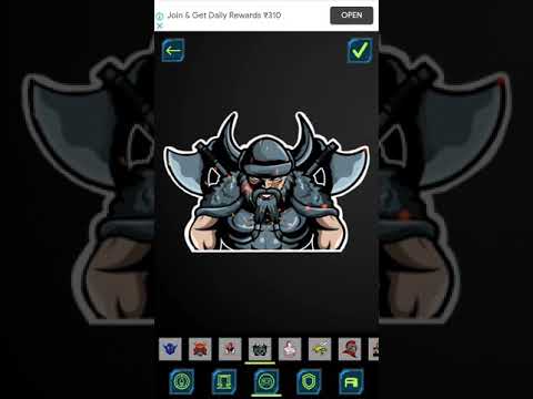40 sec making logo for gaming 😱😱😱
