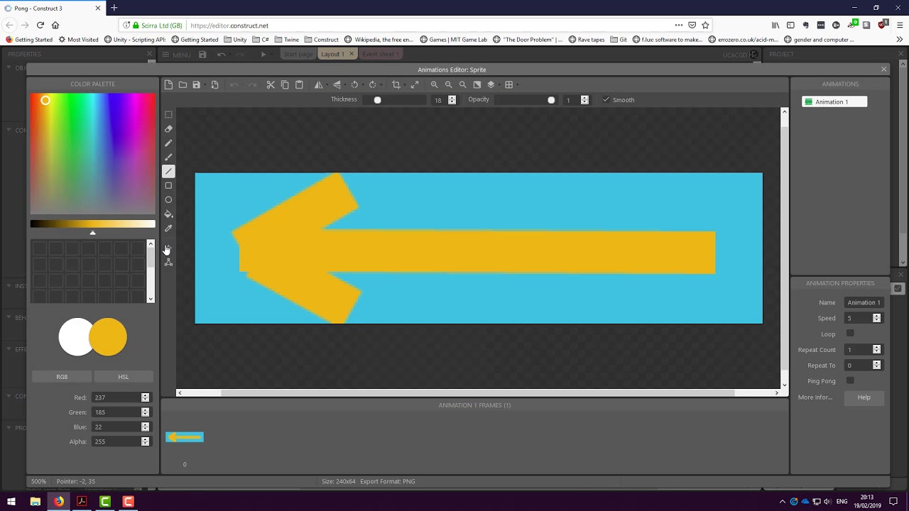 Construct 3 Pong Tutorial