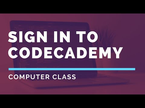 Sign In to Codecademy.com
